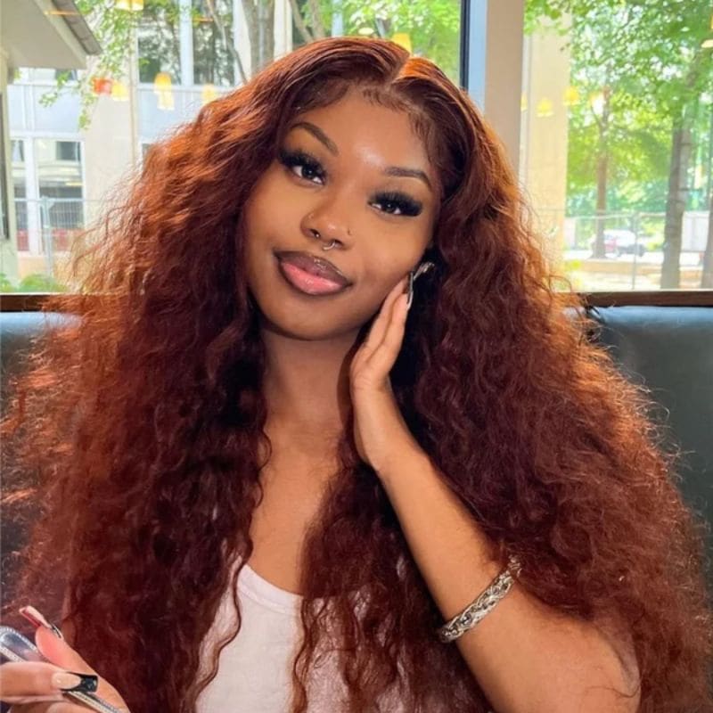 Julia Hair Wear Go 6x4.5 Pre Cut Lace Reddish Brown Wig